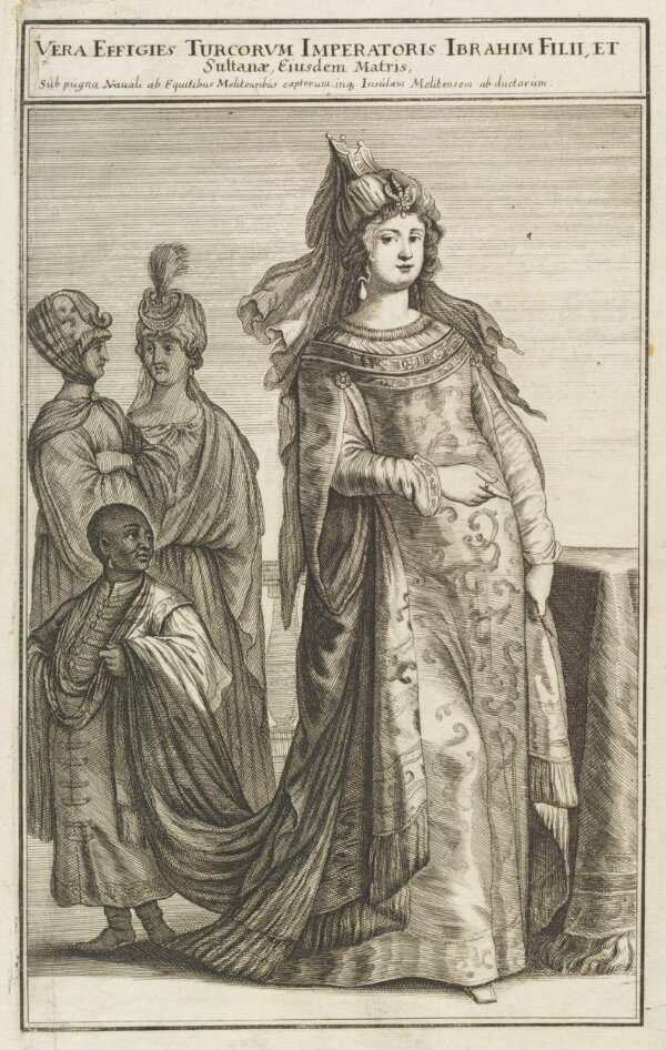 Vera Effigies Turcorum Imperatoris Ibrahim Filii, Et Sultanae, Eiusdem ...