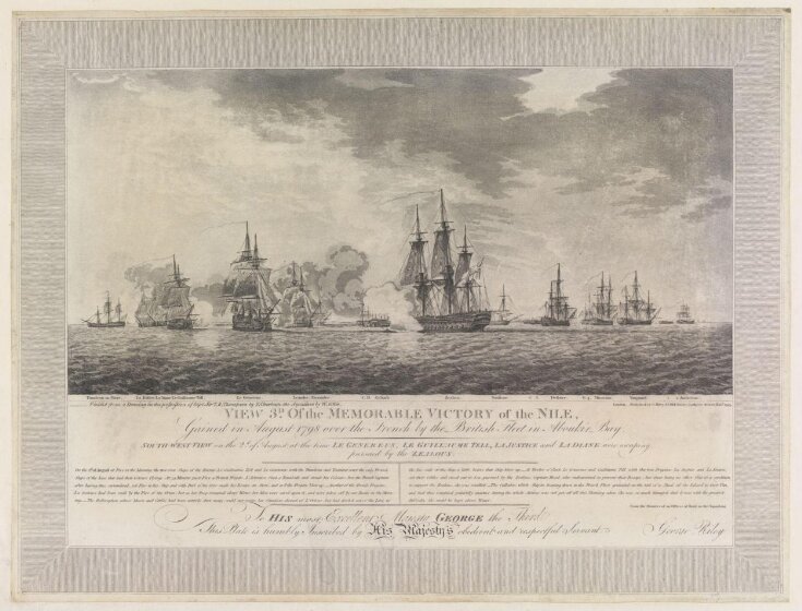 Memorable Victory of the Nile Gained in August 1798, over the French by ...