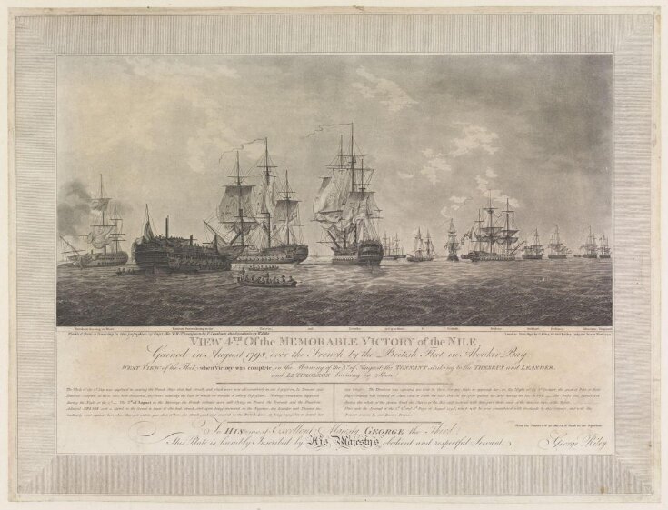 Memorable Victory of the Nile Gained in August 1798, over the French by ...