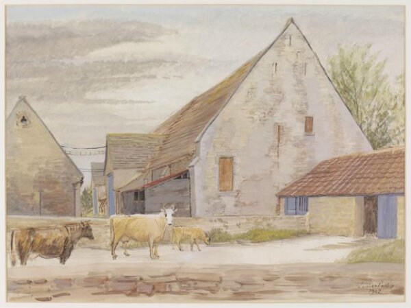 Barns at Frocester Court, Near Stonehouse | Puller | V&A Explore The ...