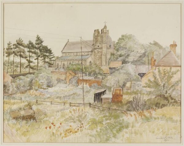 St. Bartholomew's Church, Orford, from the North-West | Puller, Louisa ...