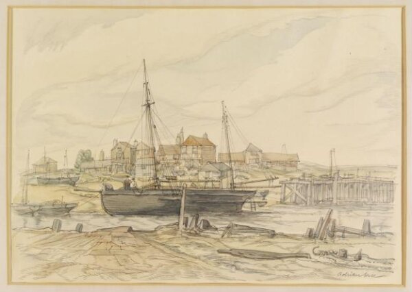 Entrance to Rye Harbour from Camber | Hill | V&A Explore The Collections