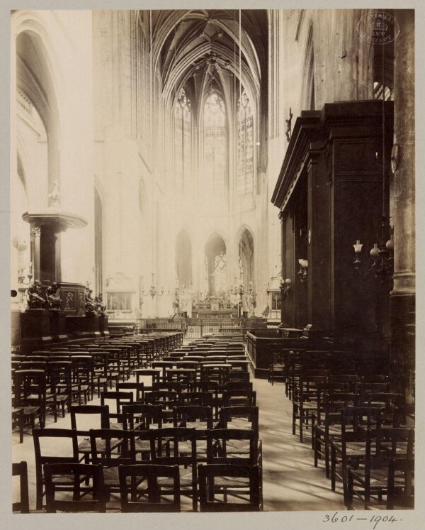 Interior view, St Gervais, Paris, France | Atget, Jean-Eugène-Auguste ...