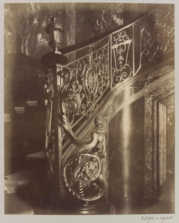 Staircase, Austrian Embassy, Paris, France | Atget, Jean-Eugène-Auguste ...