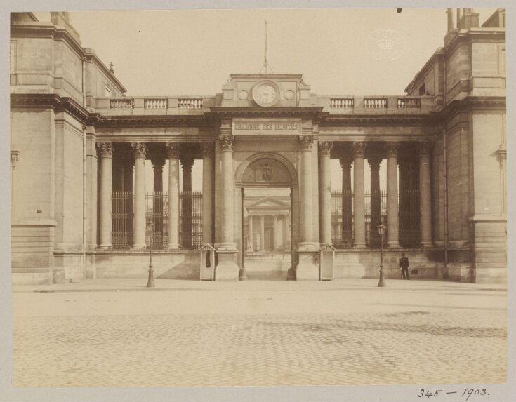 Gateway, Palais Bourbon, Paris, France | Atget, Jean-Eugène-Auguste | V ...