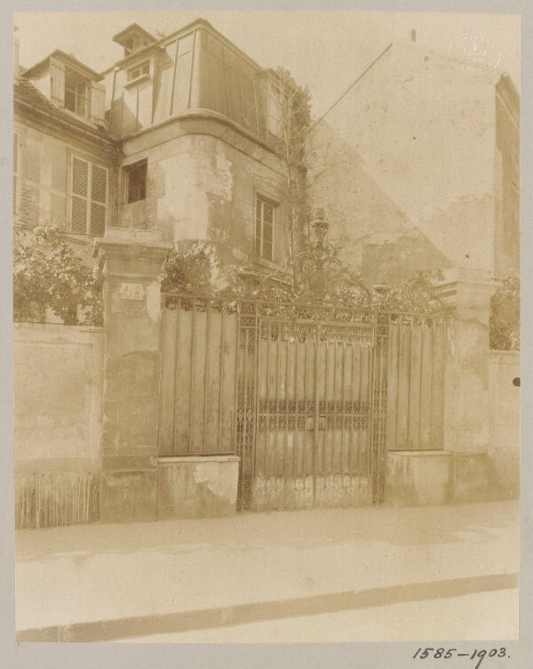 Wrought iron gate, St Denis, Paris, France | Atget, Jean-Eugène-Auguste ...