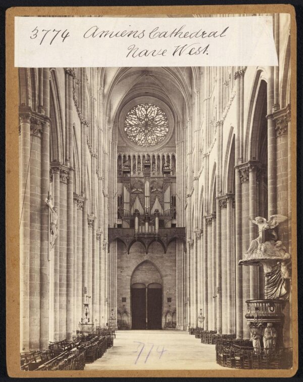 Amiens Cathedral Nave West | Francis Frith | V&A Explore The Collections