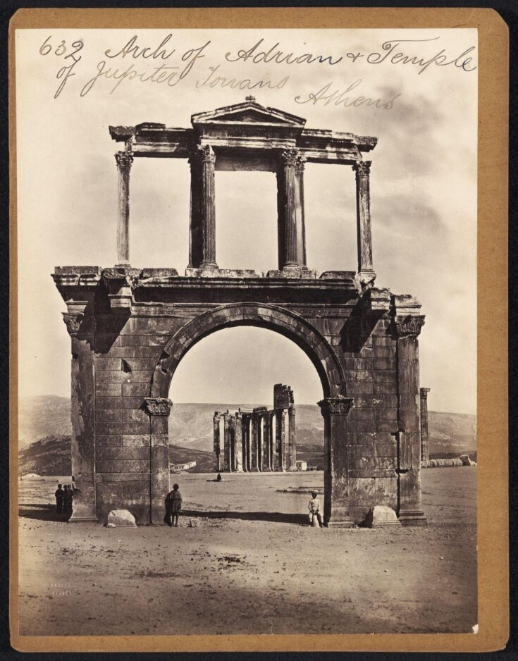 Arch of Adrian & Temple of Jupiter Ionians Athens | Francis Frith | V&A ...