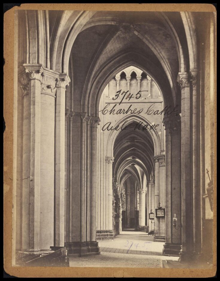 Chartres Cath'l. Aisle Nave | Francis Frith | V&A Explore The Collections