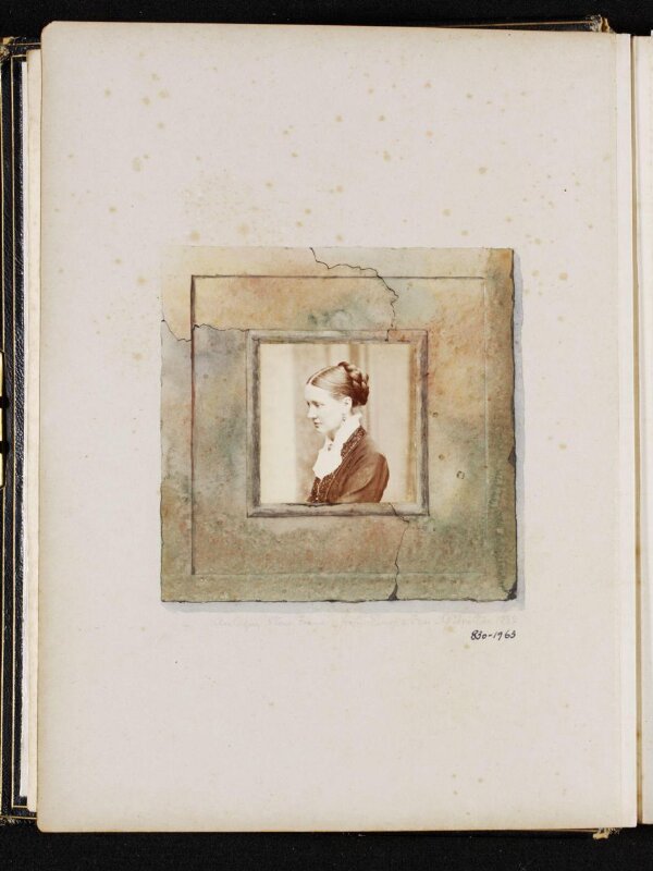 Portrait of a lady in frame | Gough, Kate E. | V&A Explore The Collections