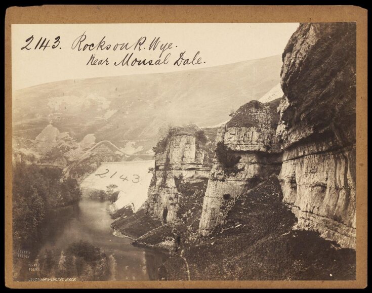 Rocks on R. Wye. Near Monsal Dale | Francis Frith | V&A Explore The ...