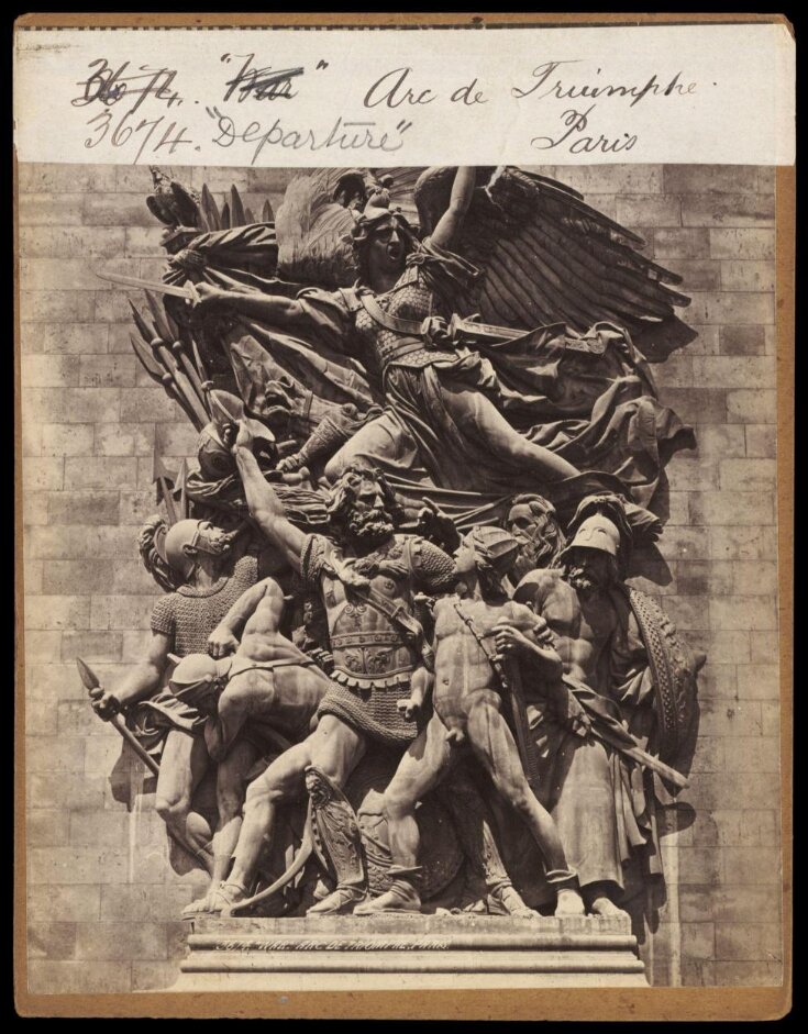 'War' [crossed out] 'Departure' Arc de Triomphe. Paris | Francis Frith ...