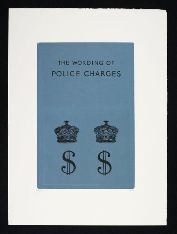 The Wording of Police Charges | Kitaj, R.B. | V&A Explore The Collections