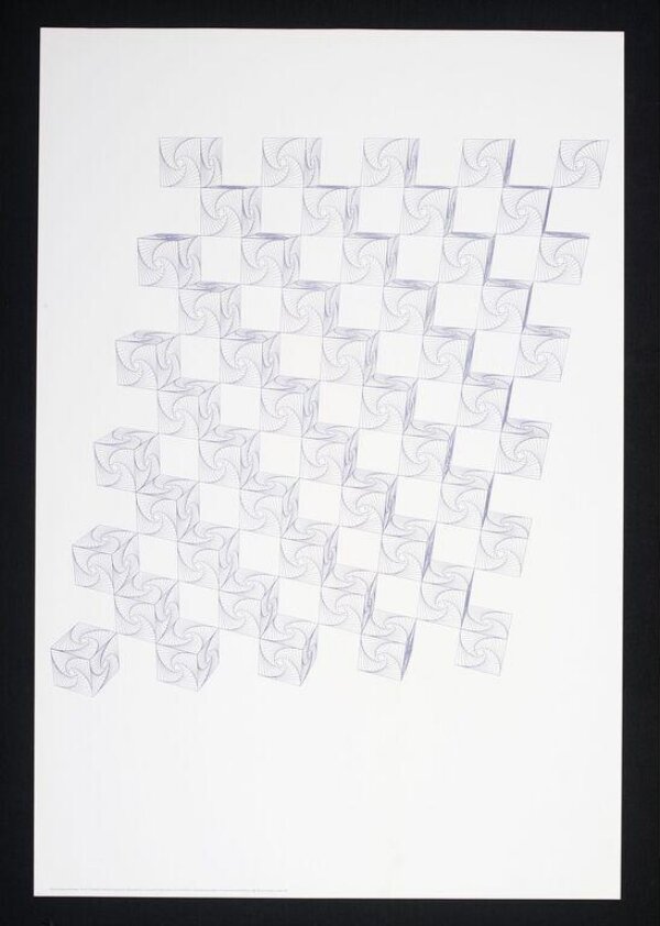 3D Checkerboard Pattern | Robbins, Donald K. | V&A Explore The Collections