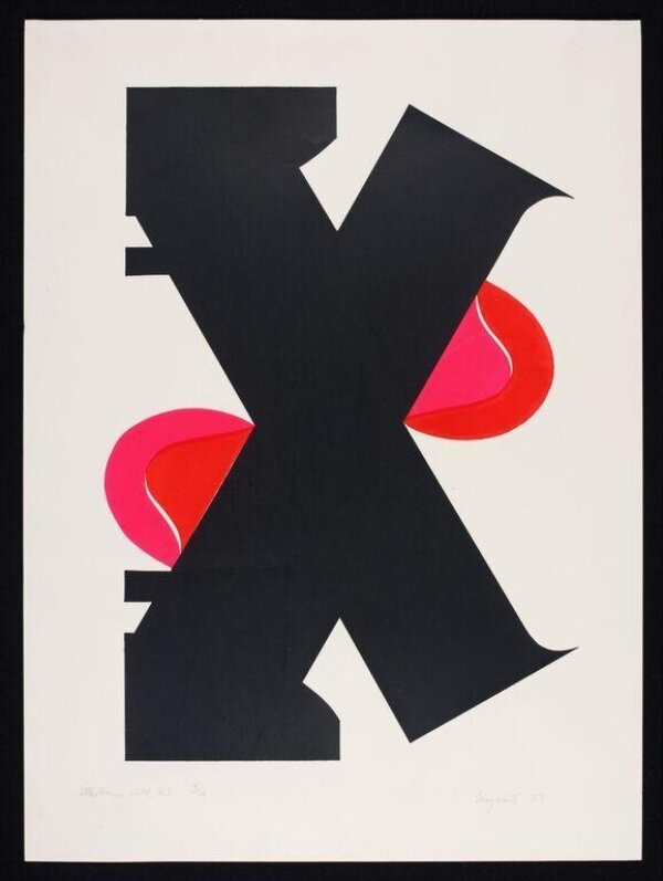Letter Forms with Red | Sargeant, Allen | V&A Explore The Collections