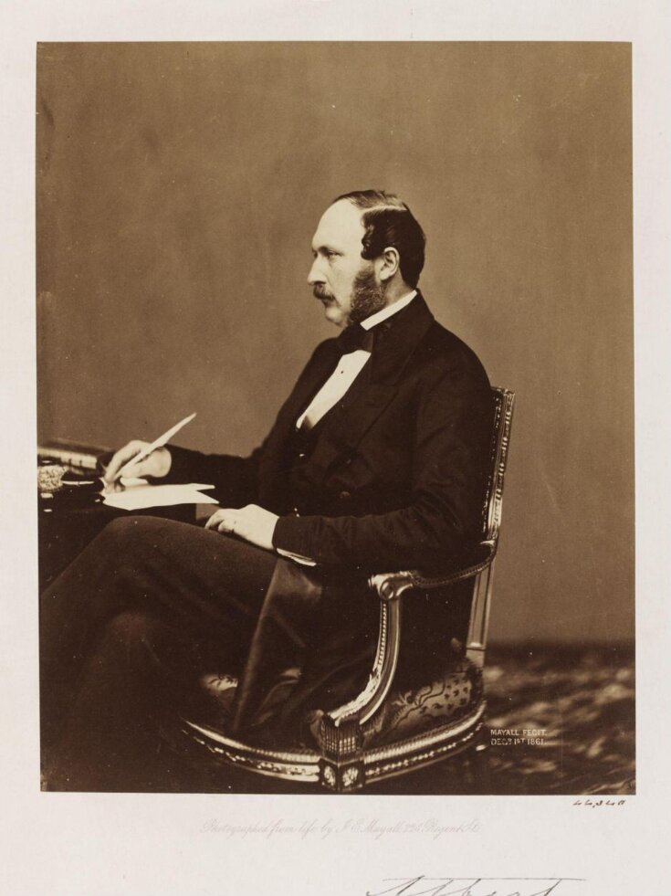 Portrait of Prince Albert | Mayall | V&A Explore The Collections