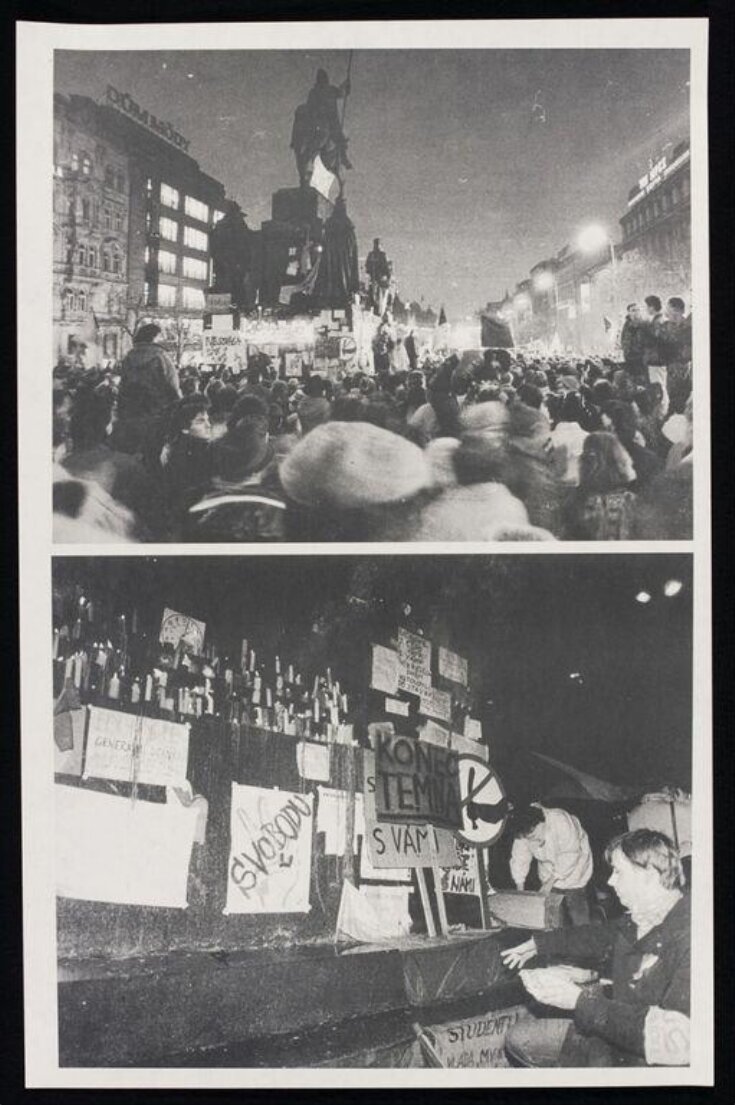 Wenceslas Square Prague, November 1989 | Unknown | V&A Explore The ...