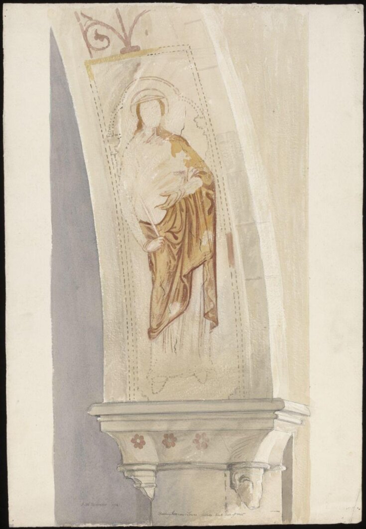 Copy of a painting in Beddingham Church, East Sussex | Tristram, Ernest ...