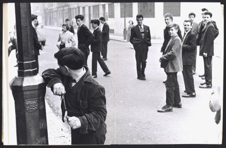 Teddy boys, Princedale Road, April 15 1956 | Roger Mayne | V&A Explore ...