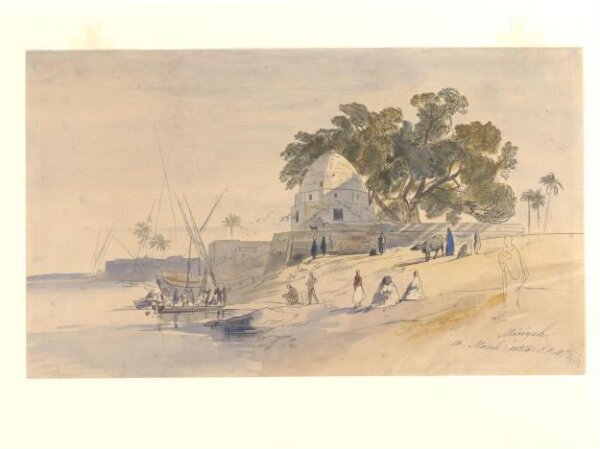 Minyeh, Egypt | Lear, Edward | V&A Explore The Collections