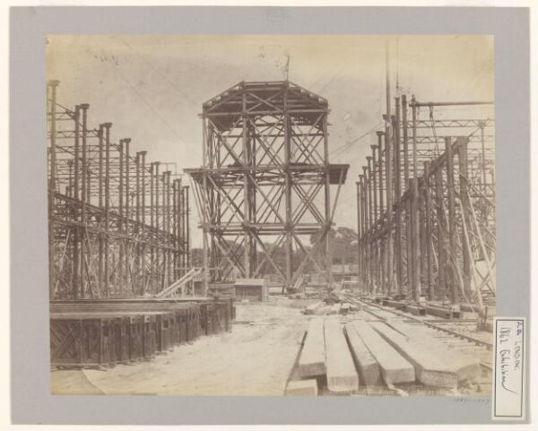 Construction of 1862 International Exhibition buildings | V&A Explore ...