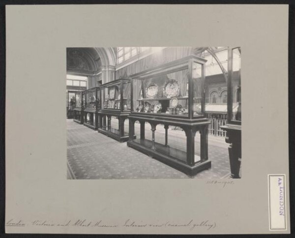 View of cases in Prince Consort's Gallery (Gallery 110) - first floor ...