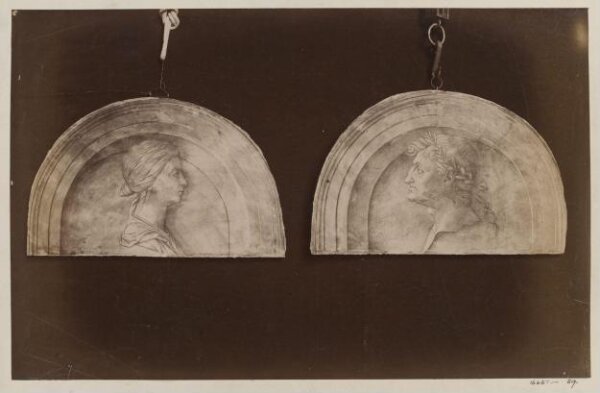 Fresco ceiling sections attributed to Alessandro Pampurino, originally ...