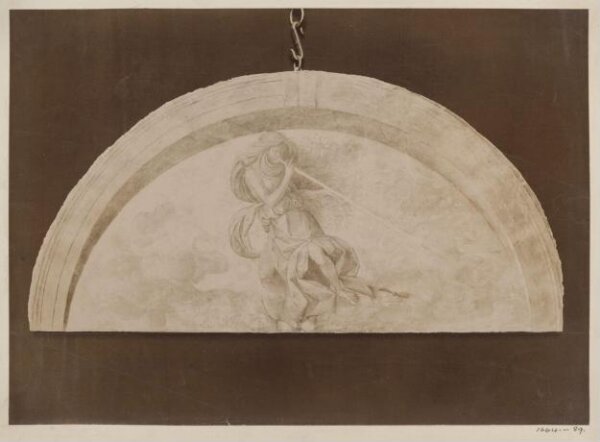 Fresco ceiling section attributed to Alessandro Pampurino, originally ...