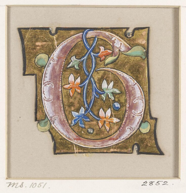 Decorated initial from the Murano Gradual | V&A Explore The Collections