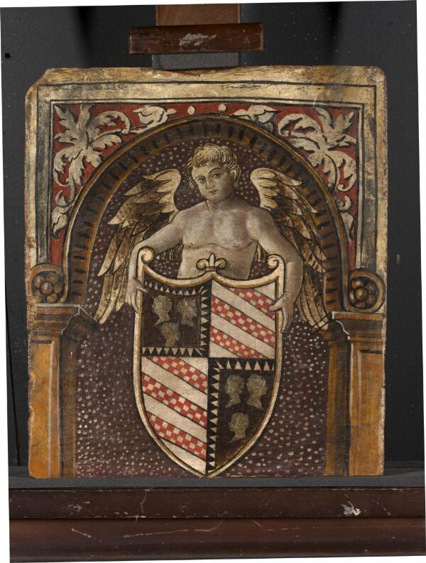 A Cupid with a coat of arms | Unknown | V&A Explore The Collections