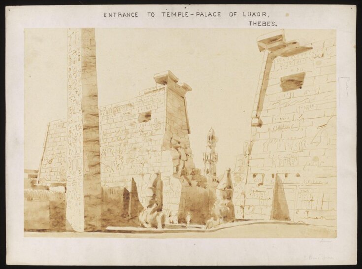 Entrance to Temple - Palace of Luxor, Thebes. | Spiers, Richard Phené ...