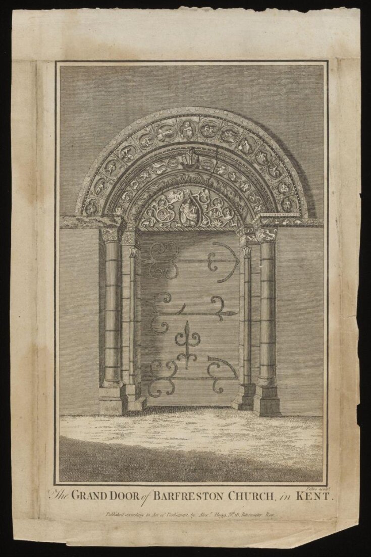 The Grand Door of Barfreston Church, in Kent. | Peltro, John | V&A ...