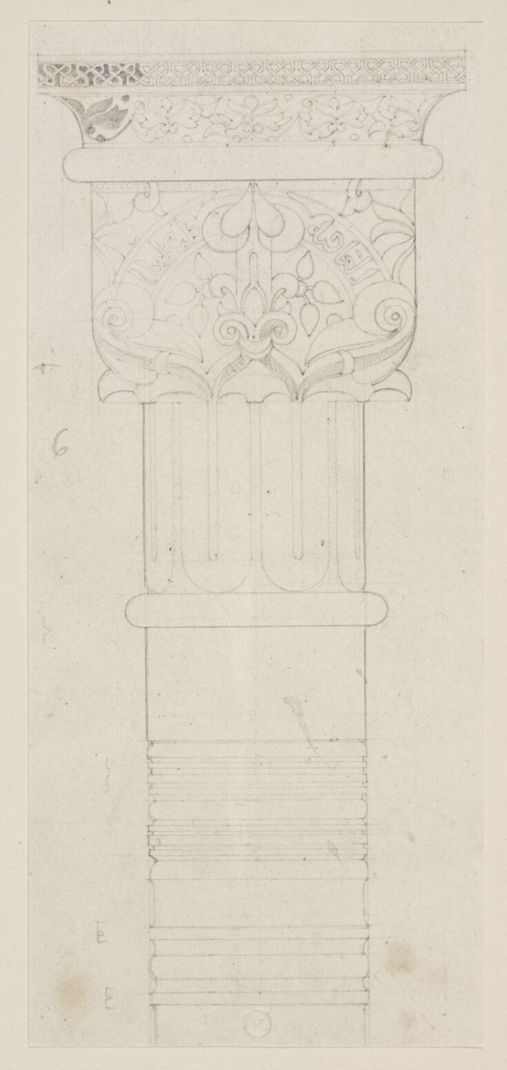 Drawing of capital | Jones, Owen | V&A Explore The Collections
