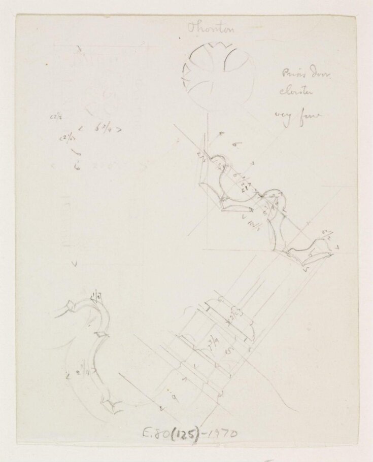 Topographical drawing | A.W.N. Pugin | V&A Explore The Collections