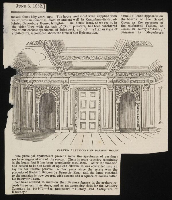 Carved Apartment in Balmes' House | Unknown | V&A Explore The Collections