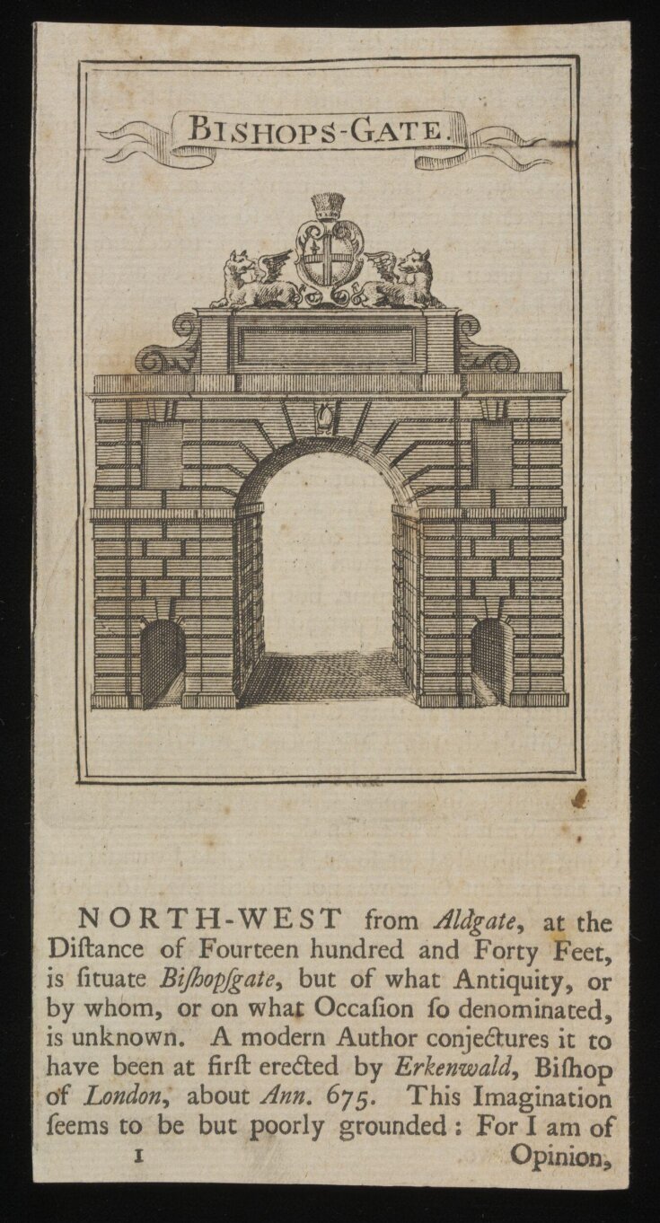 Bishops-Gate | Unknown | V&A Explore The Collections