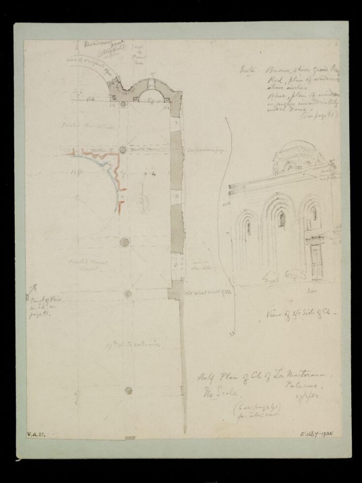 One of 235 drawings of architectural subjects in France, Germany, and ...