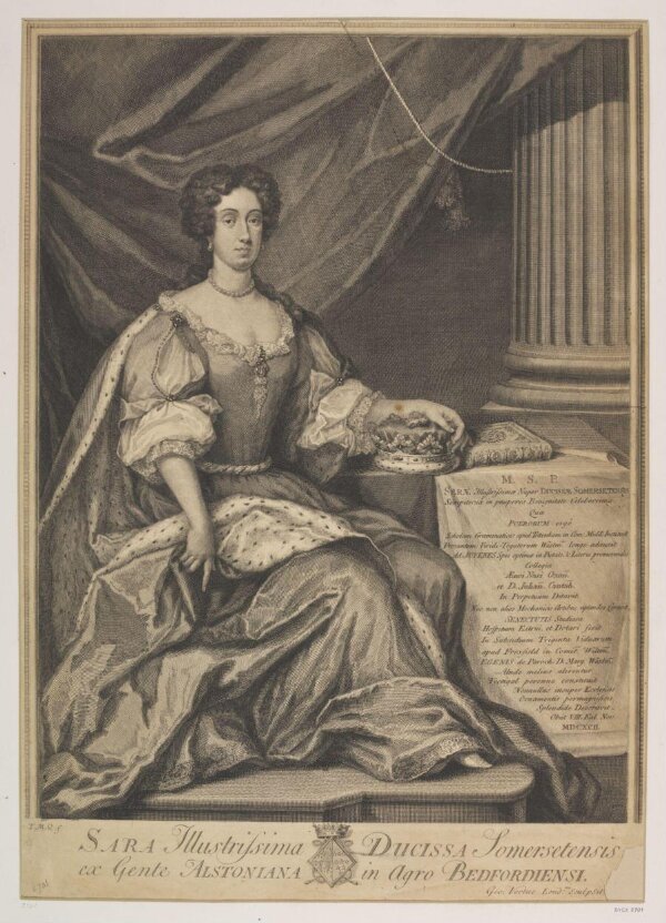 Sarah Alston, Duchess of Somerset | Vertue, George | V&A Explore The ...
