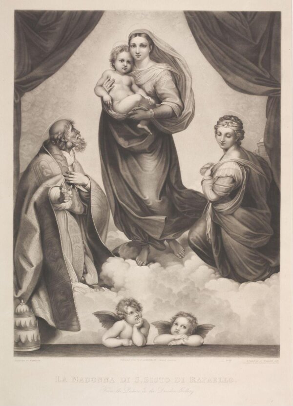 La Madonna Di S. Sisto Di Rafaello | Raphael | Say, William | V&A ...