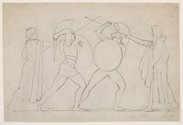 Hector and Ajax Separated by the Heralds | Flaxman, John | V&A Explore ...
