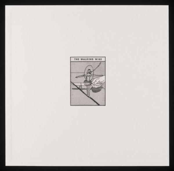 The walking wire. One plate from the suite of 20 prints entitled 'Trust ...