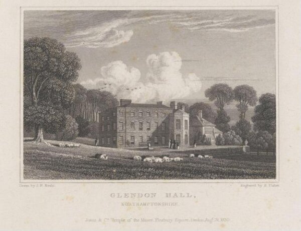 Glendon Hall, Northamptonshire | J. P. Neale | Samuel Fisher | V&A ...