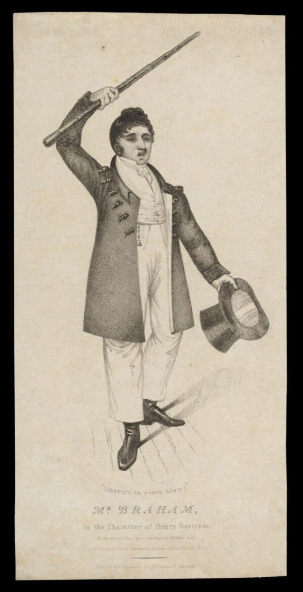Mr Braham in the character of Harry Bertram | Williams, T | V&A Explore ...