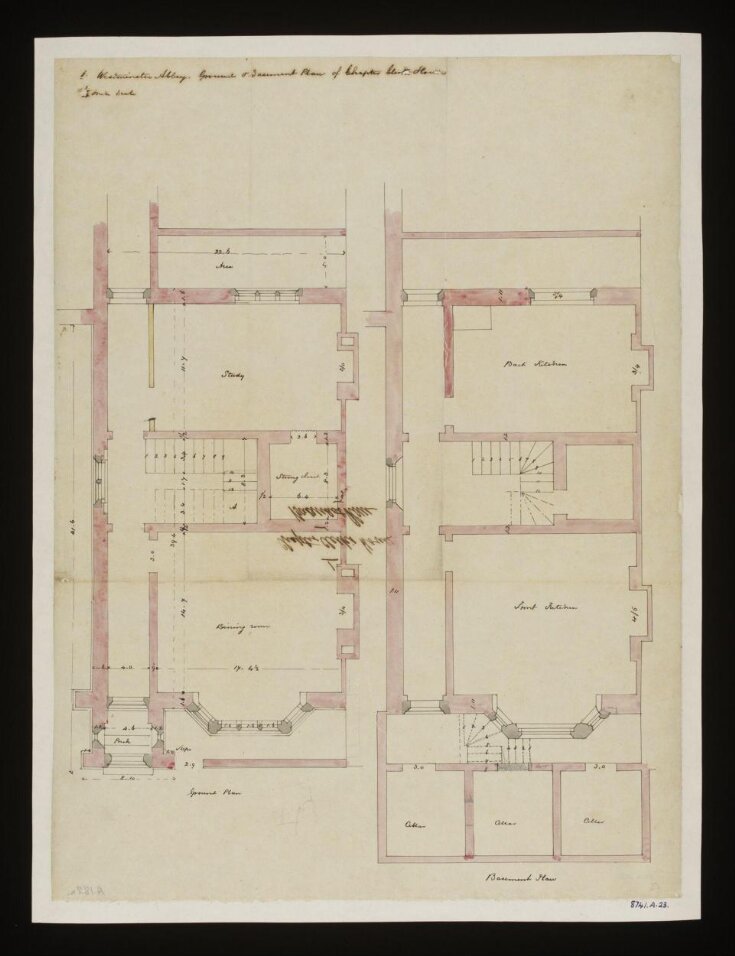 Architectural Drawing (Visual Work) | Edward Blore | V&A Explore The ...