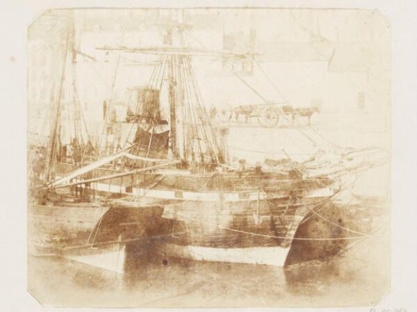 Ships in dock | Jones, Calvert Richard (Rev.) | V&A Explore The Collections