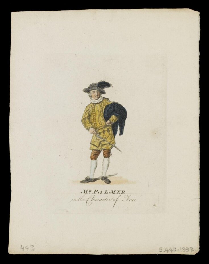 Mr. Palmer in the Character of Face | Unknown | V&A Explore The Collections