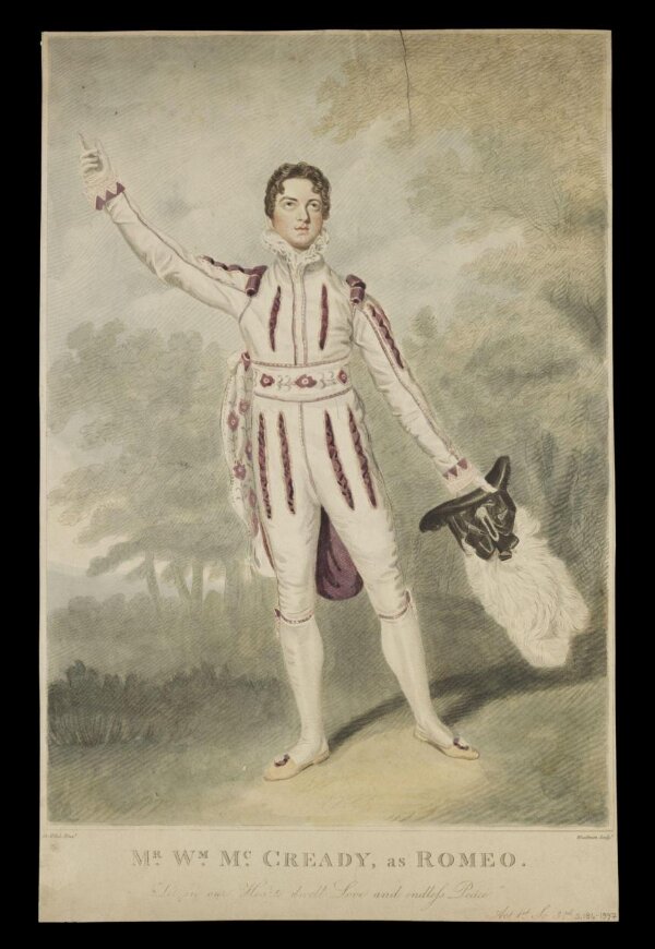 Mr. Wm. McCready, as Romeo | De Wilde, Samuel | Woodman | V&A Explore ...