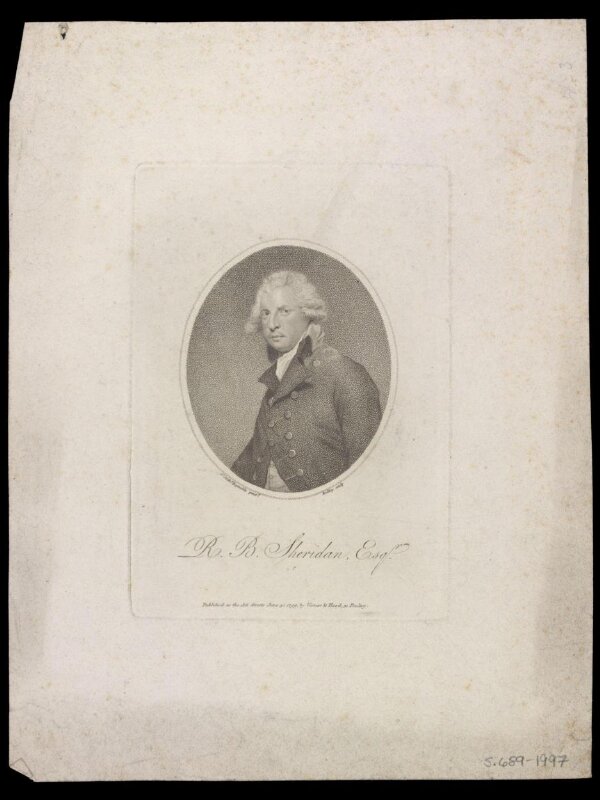R.B. Sheridan, Esq. | Ridley, William | V&A Explore The Collections