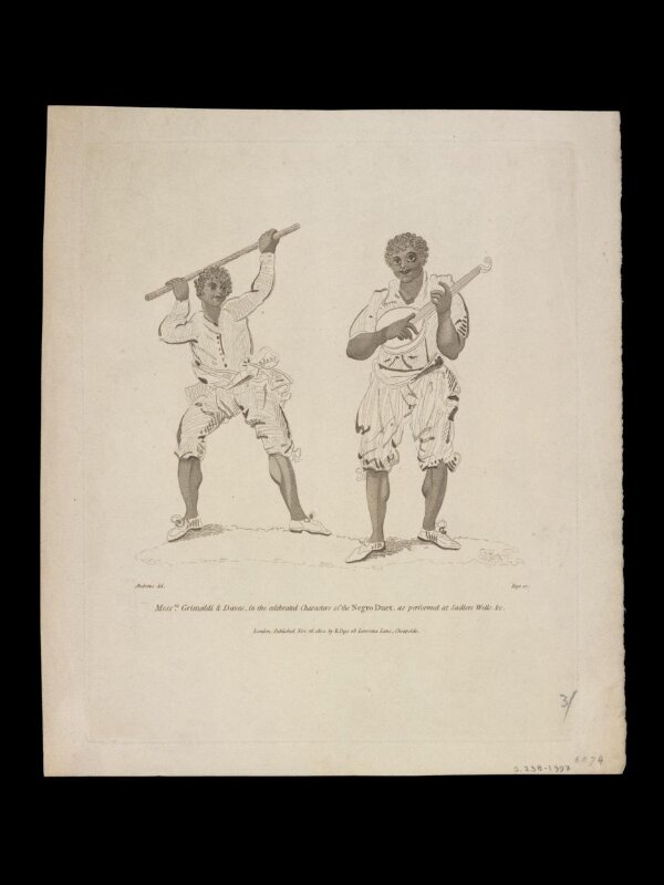 Messrs. Grimaldi and Daves, in the celebrated Characters of the Negro ...