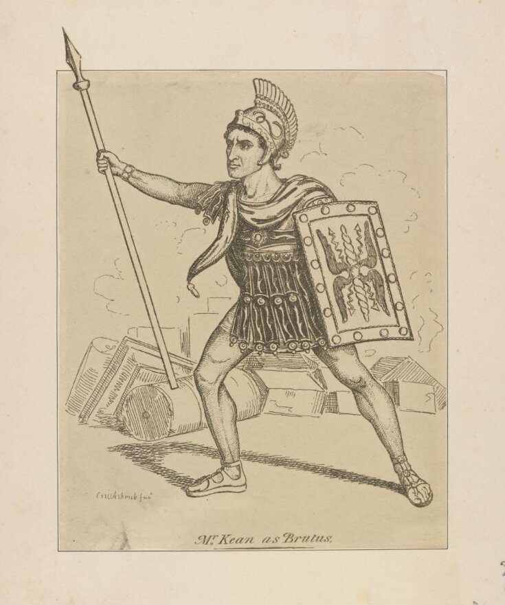 Mr. Kean as Brutus | Cruikshank, Isaac Robert | V&A Explore The Collections